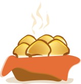 Customize 1+ Dinner Rolls In Basket Clip Art and Menu Graphics ...