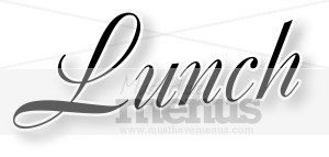 Lunch Word Art