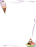 Customize 20+ Frozen Desserts Menu Borders - MustHaveMenus