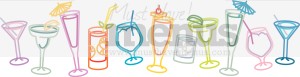 Cocktail Bar Border | Bar Clipart
