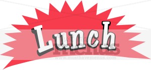 Lunch Menu Courses Word Art | Menu Courses Word Art