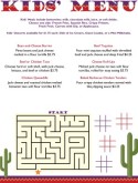 Kids' Menu, Kid Menu Designs, Kid Menu Templates - MustHaveMenus