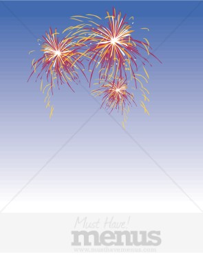Fireworks New Year S Day Menu Backgrounds