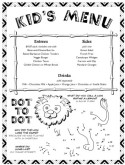 Kids' Menu, Kid Menu Designs, Kid Menu Templates - MustHaveMenus
