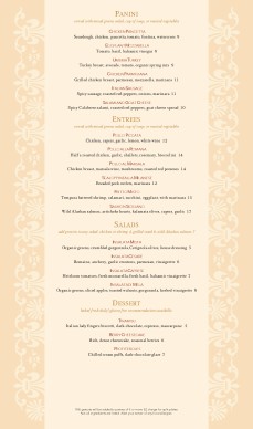 Customize Traditional Italian Menu Page 2