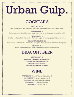 Customize Best Bar Menu