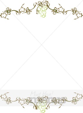 Wine Border Clipart