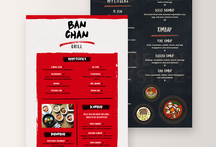 Korean Menus - MustHaveMenus