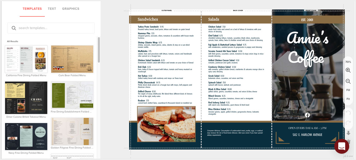 Design Professional Trifold and Bifold Menus - MustHaveMenus