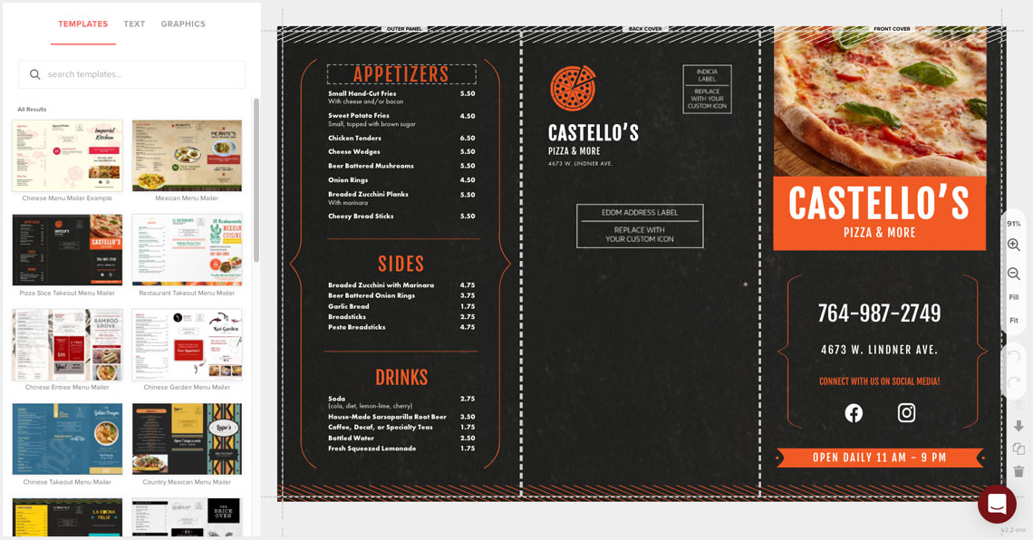 Design Menu Mailers for Restaurant Marketing - MustHaveMenus